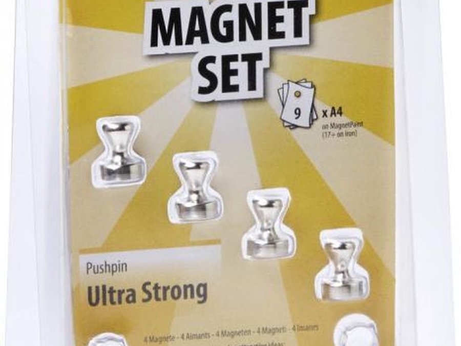 Magneten Set Ultra Strong Push Pin Ultra Strong kopen - Verf & Behang ...