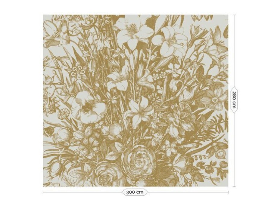 KEK Gold Metallic Engraved Flowers 6 sheets- MW-135 sand kopen - Verf ...