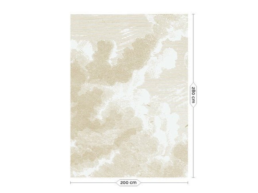 KEK Gold Metallic Engraved Clouds 4 sheets- MW-176 off white kopen ...